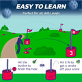 BucketGolf Game | 9 Hole Portable Backyard Yard Golf Game
